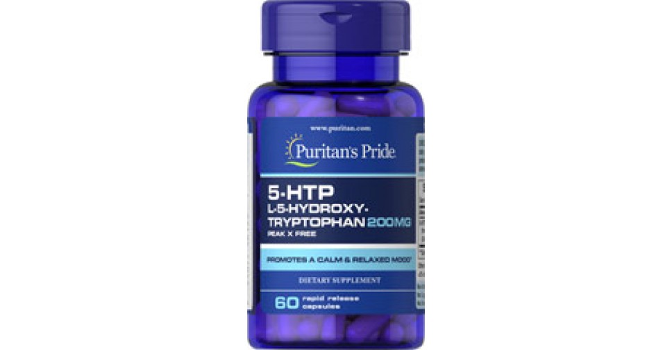 Puritan's Pride - 5-HTP 200 mg (Griffonia Simplicifolia), 60 капсул